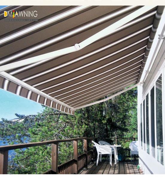 Black Grey Waterproof Retractable Awning 1.5M awning valance replacement