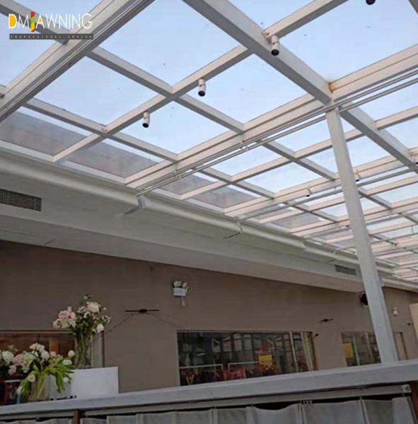 Sus316 Fabric Waterproof Retractable Cover Pergola Sliding retractable ...