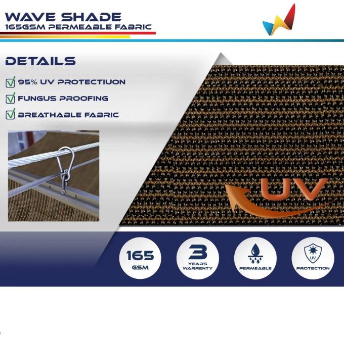 Wave Roof retractable shade pergola Ceiling Awning Shade Fabric ...