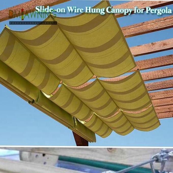 Wave Roof retractable shade pergola Ceiling Awning Shade Fabric ...