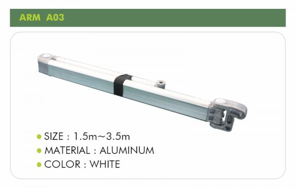 Aluminium retractable arms for awnings, awning conponents, awning ...