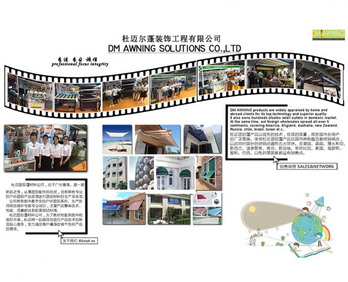 Aluminium Retractable Arm Awning Folding Retractable Arm Black