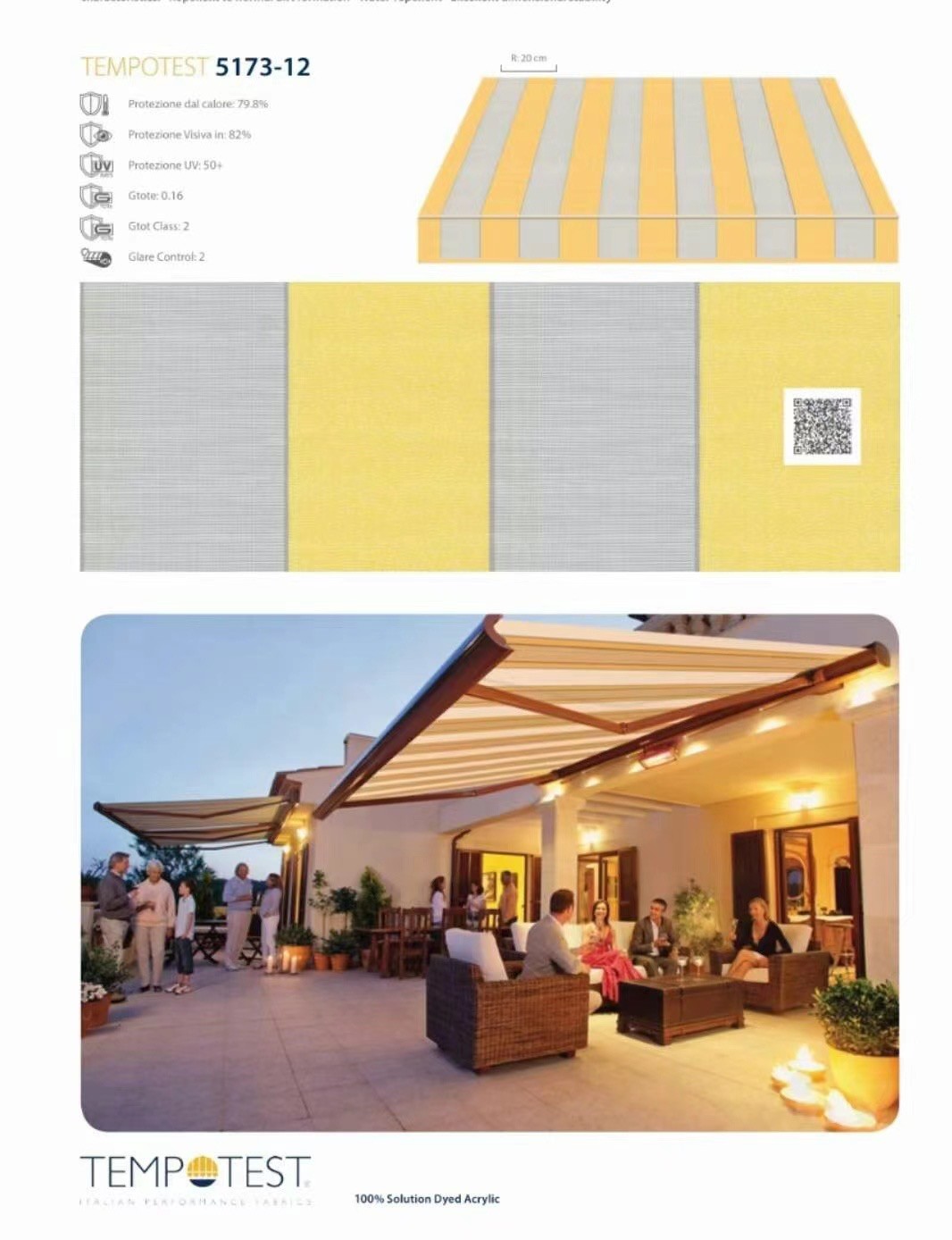 Heavy Duty Full Cassette Awning Outdoor Custom Retractable Motorized ...